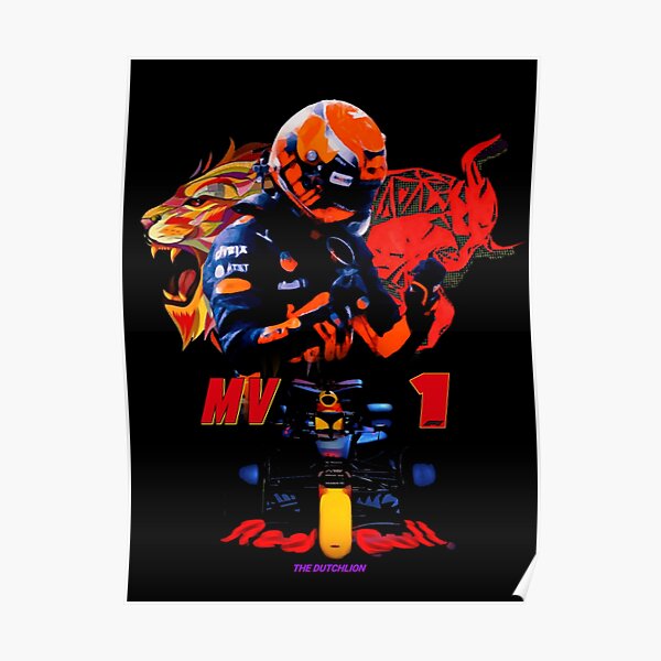 "The Dutch Lion Red Bull 90s Vintage Style Formula 1 Champion MV VER 1 ...