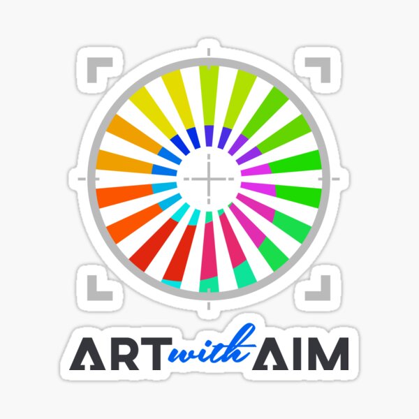 "Art With Aim original Logo" Sticker for Sale by ArtWithAim | Redbubble
