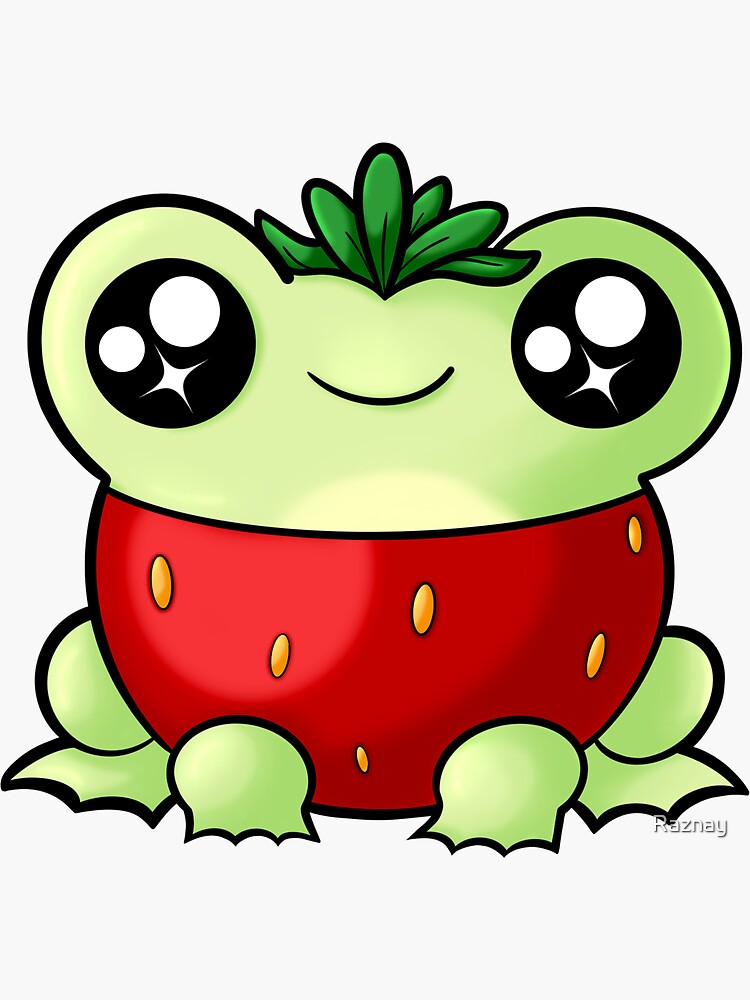 "Strawberry Frog" Sticker for Sale by Raznay | Redbubble