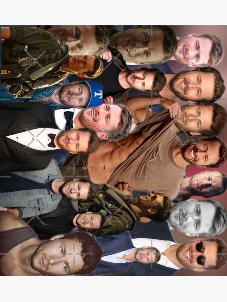 " Glen Powell photo collage high quality" Sticker for Sale by MoMahbob ...