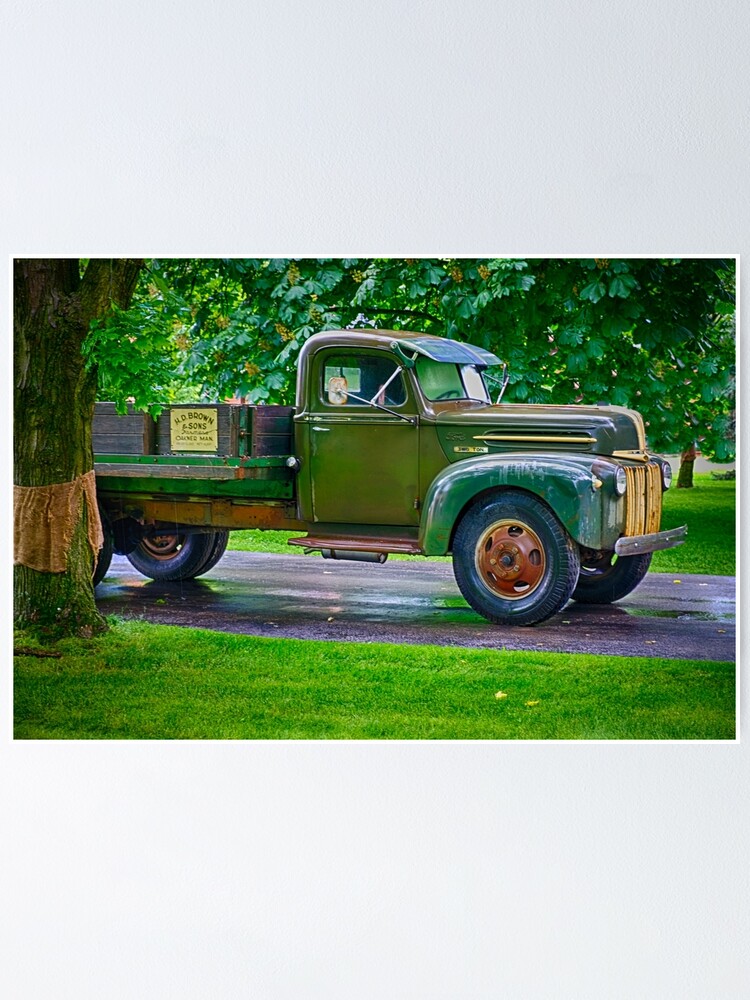 "46 Ford Truck Two Ton Flatbed" Poster for Sale by RobertAlsop | Redbubble