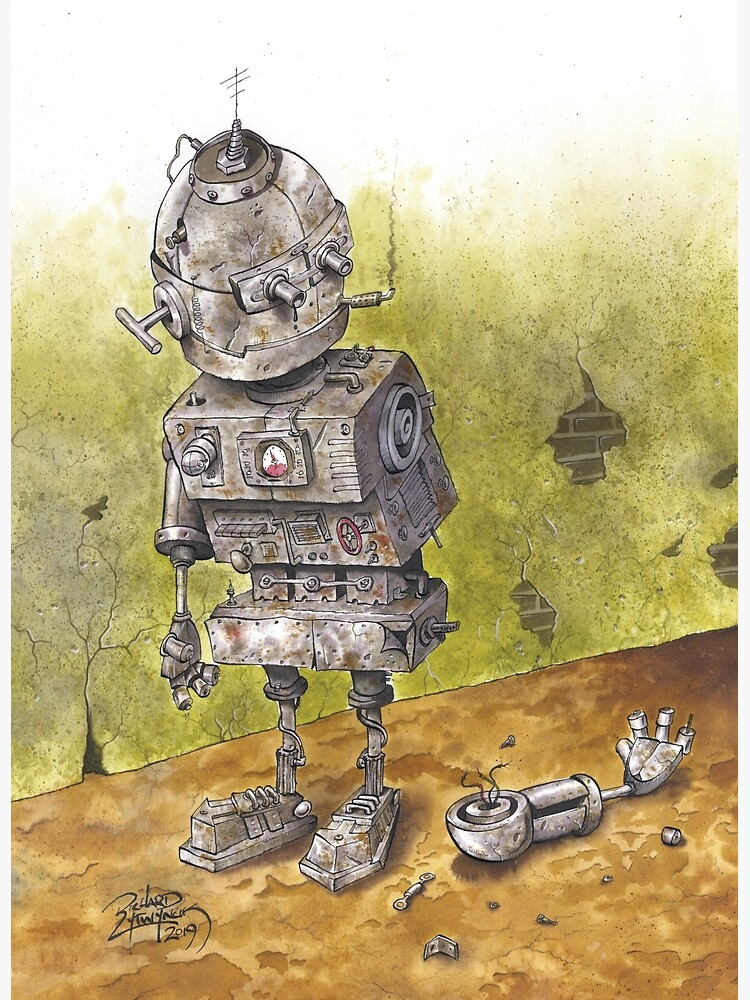 "Poor Robot 2" Poster for Sale by Rilystrations | Redbubble