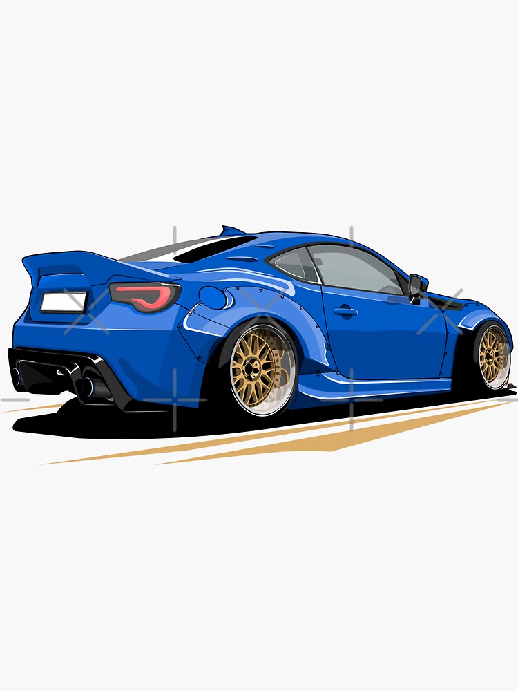 "Widebody subie" Sticker for Sale by icemanmsc | Redbubble