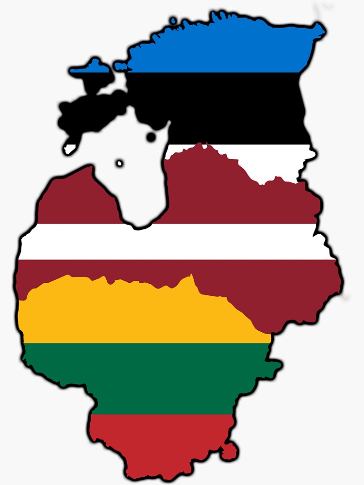 "Baltic Nations" Sticker for Sale by Frogpen | Redbubble