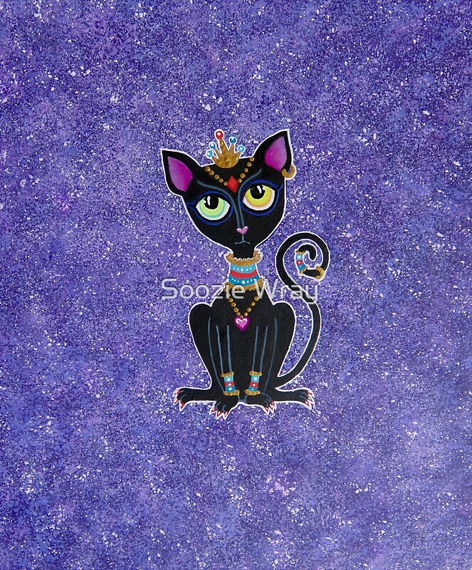 "Baby Bastet, Egyptian Cat Princess" by Soozie Wray | Redbubble