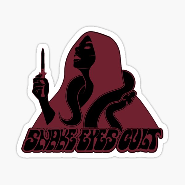 "SNAKE EYES CULT" Sticker for Sale by segopry | Redbubble