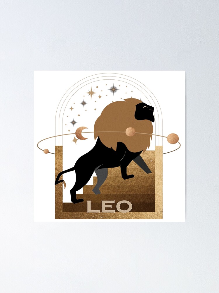 "Leo Zodiac Sign" Poster for Sale by ARTDIGITALCUTE | Redbubble