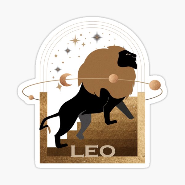 "Leo Zodiac Sign" Sticker for Sale by ARTDIGITALCUTE | Redbubble