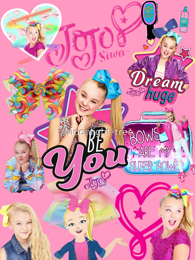"Jojo Siwa collage" Sticker for Sale by Moonlight-tree | Redbubble