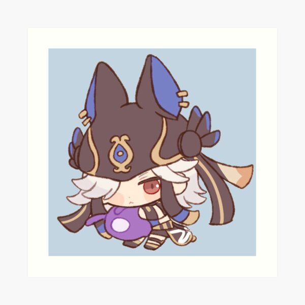 "Cyno Chibi Kawaii - Genshin Impact" Art Print for Sale by Sara2806 ...
