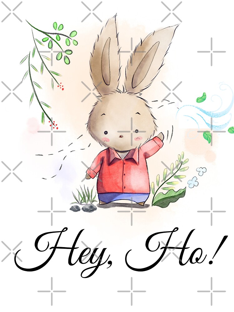 "Rabbit in the wind" Sticker for Sale by RabbitCreations | Redbubble