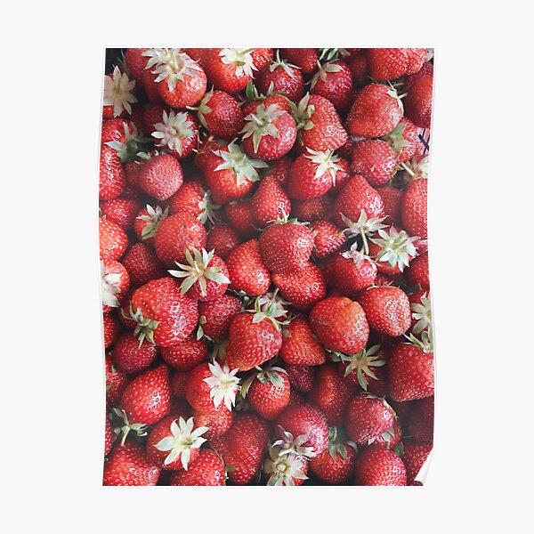 "Strawberry" Poster for Sale by Zip-Zup | Redbubble