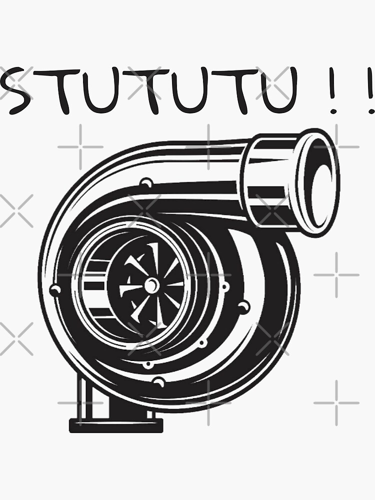 "Turbo jdm stututu" Sticker for Sale by darknightshop | Redbubble