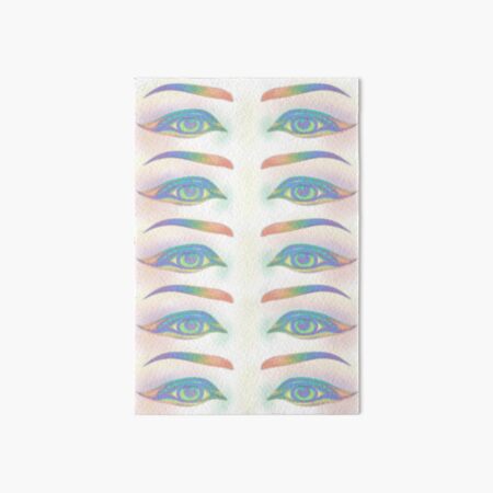 "Iridescent Rainbow Pastel Eyes" Art Board Print for Sale by dizzzolve ...