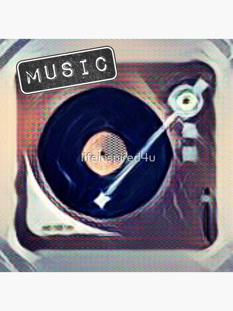 "Retro LP" Sticker for Sale by lifeinspired4u | Redbubble