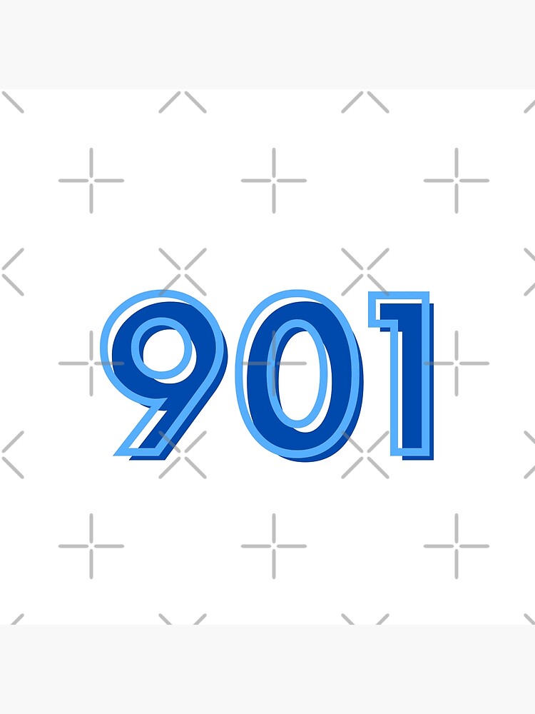 "blue two-tone 901" Poster for Sale by sblackw8 | Redbubble