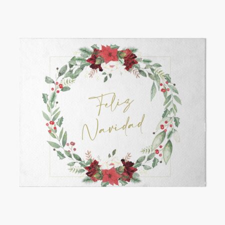 "Feliz Navidad Crown" Art Board Print for Sale by latiendadearyam ...