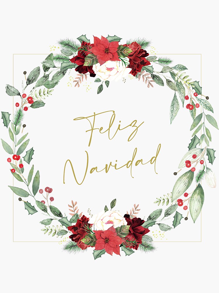 "Feliz Navidad Crown" Sticker for Sale by latiendadearyam | Redbubble