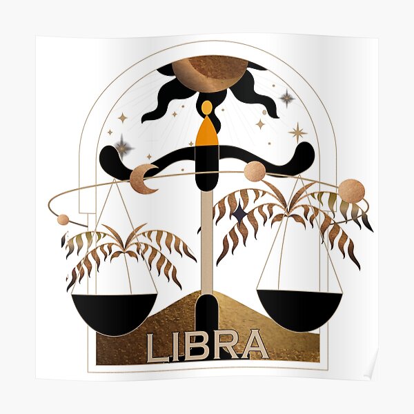 "Libra Zodiac Sign" Poster for Sale by ARTDIGITALCUTE | Redbubble