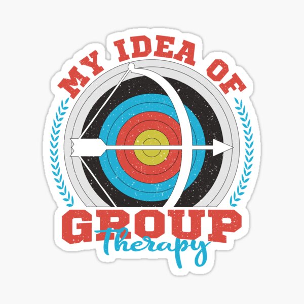 "This Is My Idea Of Group Therapy" Sticker for Sale by KMWEARS | Redbubble