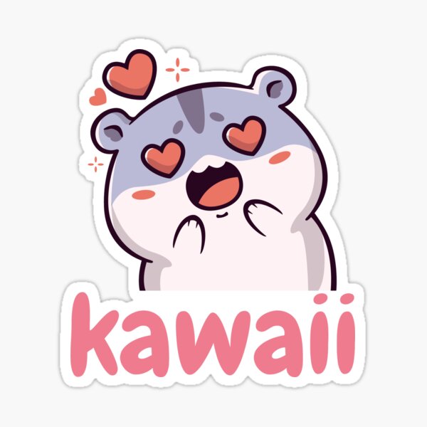 "Kawali Cat" Sticker for Sale by Lynxfy | Redbubble