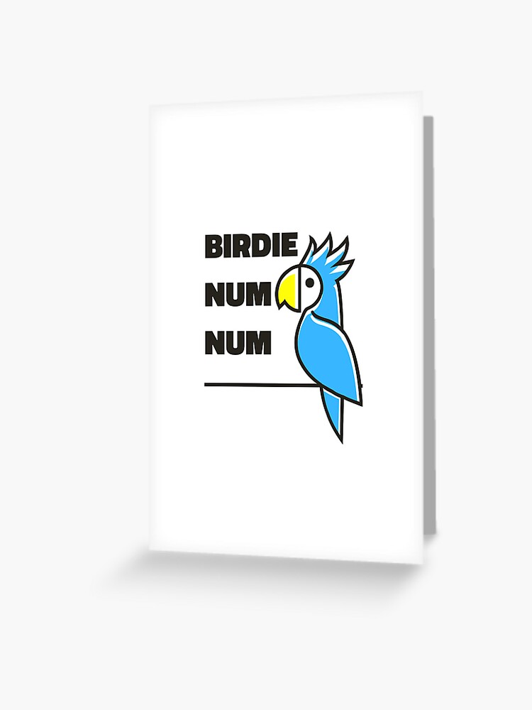 "Birdie num num" Greeting Card for Sale by toastgraphics | Redbubble