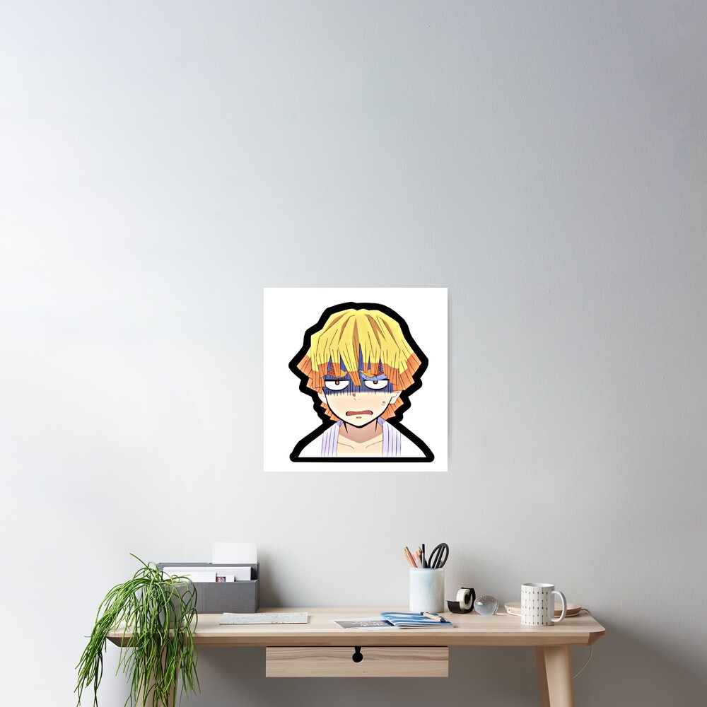 "Sick Zenitsu ~ Demon Slayer" Poster for Sale by lotr-fan | Redbubble