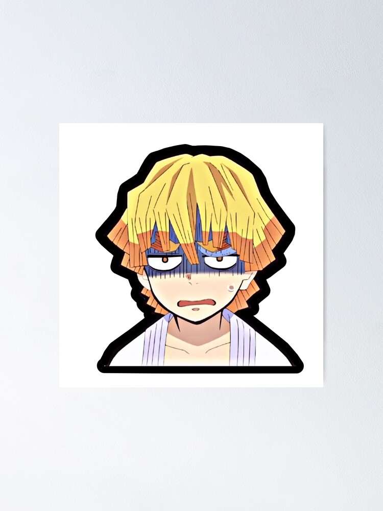 "Sick Zenitsu ~ Demon Slayer" Poster for Sale by lotr-fan | Redbubble
