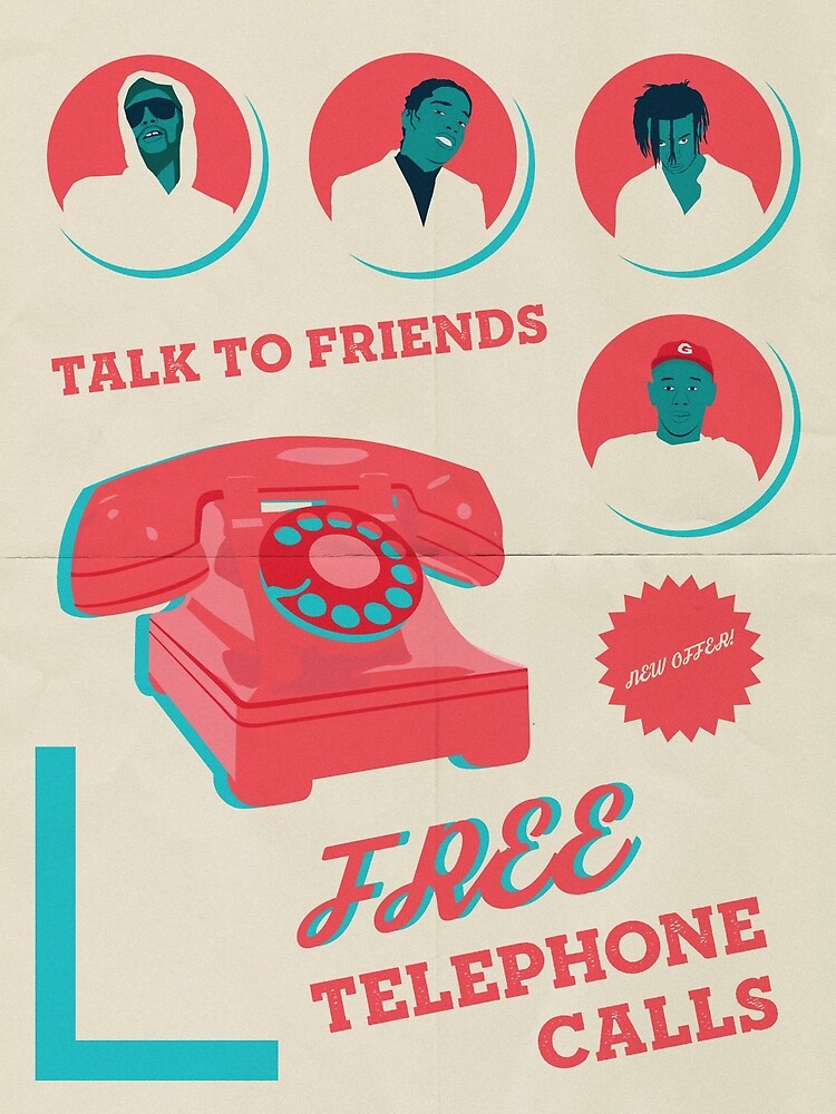 Rocky, Tyler and Carti - Telephone Calls Premium Matte Vertical Poster ...