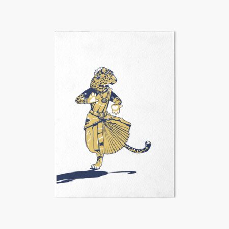 "A Fur-ocious Dancer | Leopard Dancing Bharatanatayam " Art Board Print ...