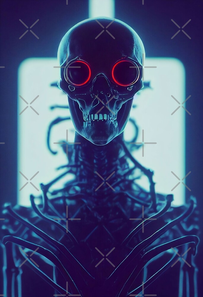 "Android Skeleton" by AI Hotline | Redbubble