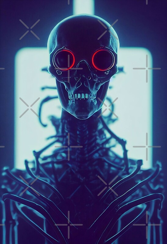 "Android Skeleton" by AI Hotline | Redbubble