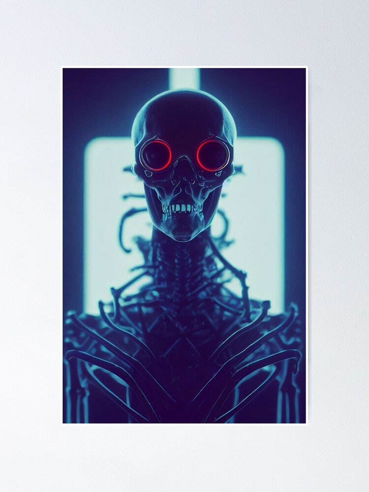 "Android Skeleton" Poster for Sale by AI-Hotline | Redbubble