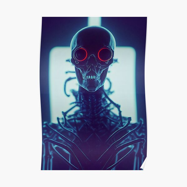 "Android Skeleton" Poster for Sale by AI-Hotline | Redbubble