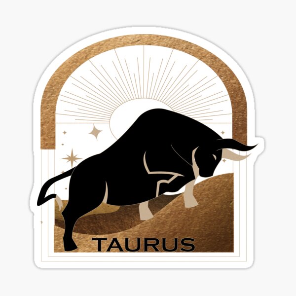 "Taurus Zodiac Sign" Sticker for Sale by ARTDIGITALCUTE | Redbubble