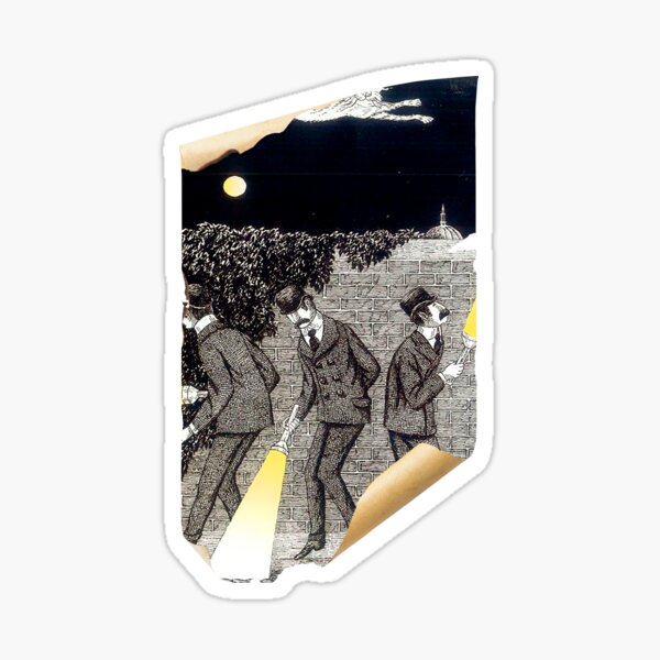 "edward gorey Ripped paper" Sticker for Sale by Flamingomom | Redbubble