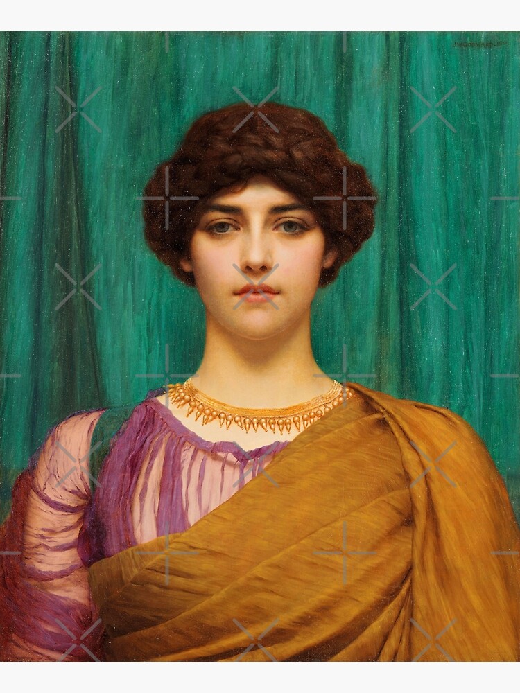 " John William Godward A Pompeian Lady George woman,goddess" Poster for ...