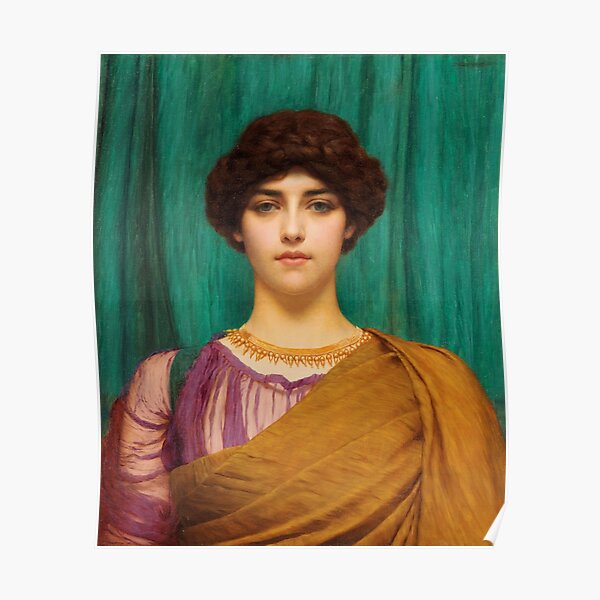 " John William Godward A Pompeian Lady George woman,goddess" Poster for ...