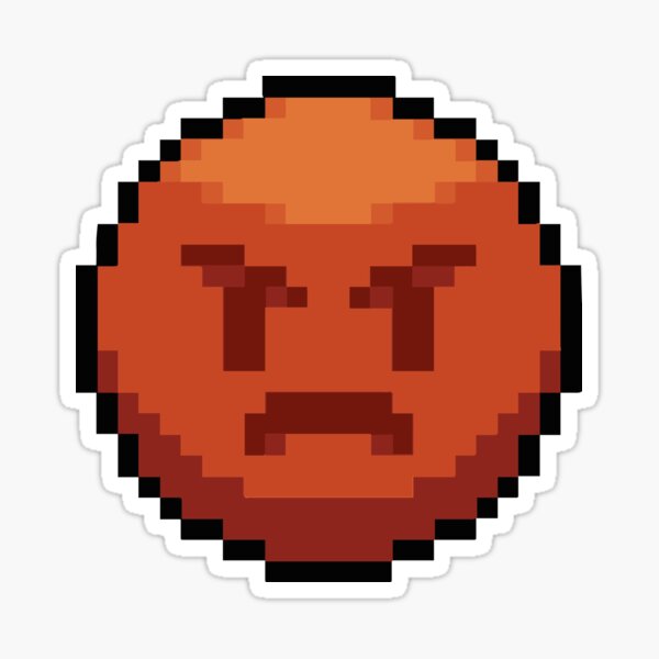 "Pixel Emoji angry in an attractive and elegant way for all categories ...