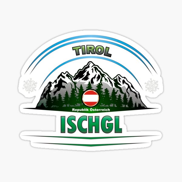 "Ischgl Mountains Tirol Österreich " Sticker for Sale by SoulSafe ...