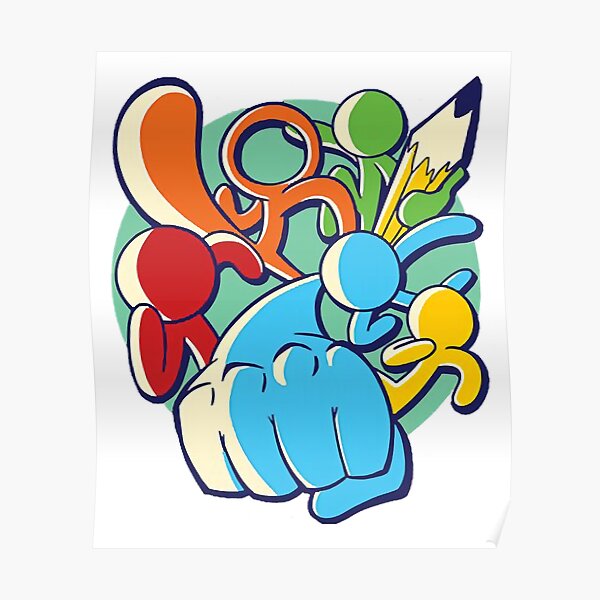 "Alan Becker - Alan Becker Strichmännchen" Poster von SimplyCharlyd ...