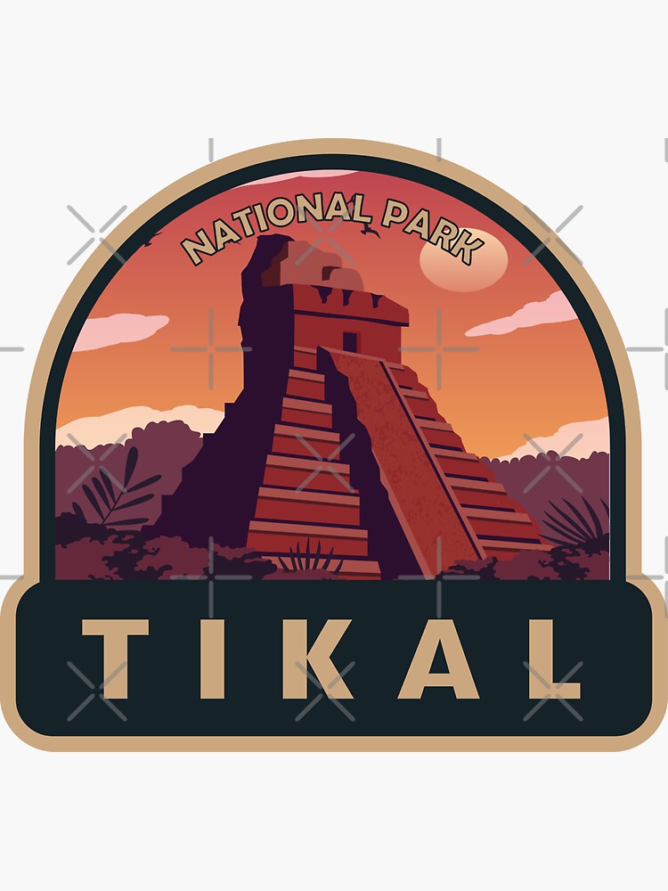 "Tikal National Park Guatemala" Sticker for Sale by KrisSidDesigns ...