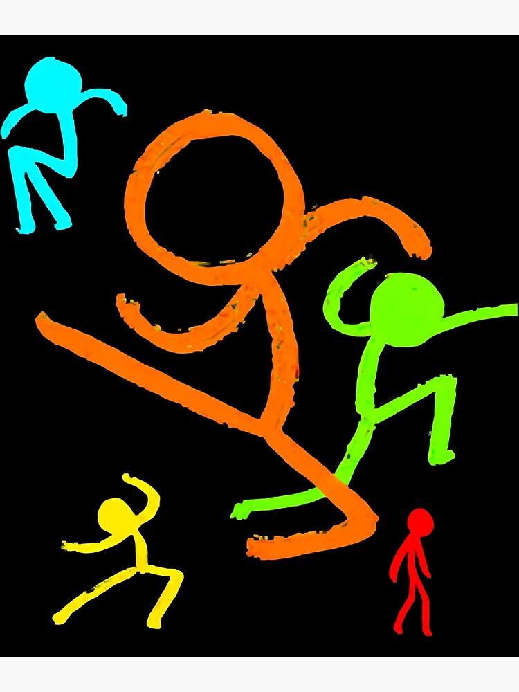 "Alan Becker Five Stick Figures" Poster for Sale by SimplyCharlyd ...