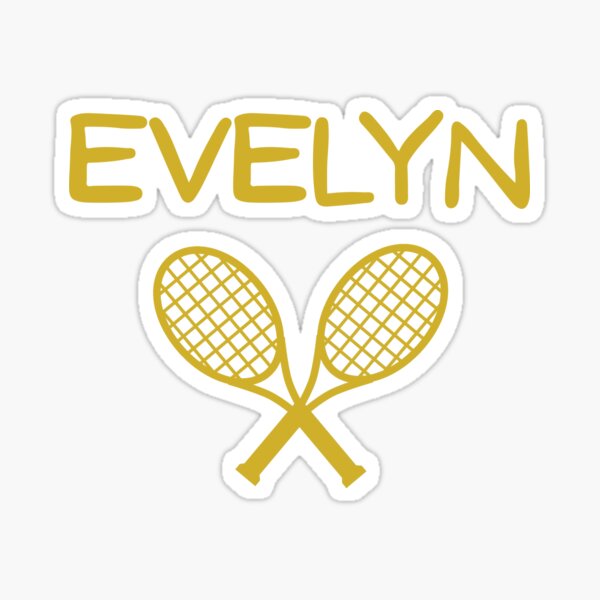 "Evelyn - Tennis Rackets" Sticker for Sale by BigCityTennis | Redbubble