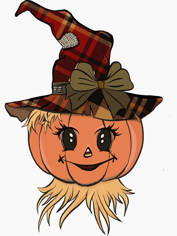 "Cute smiley Fall Pumpkin " Sticker for Sale by soumayajp | Redbubble