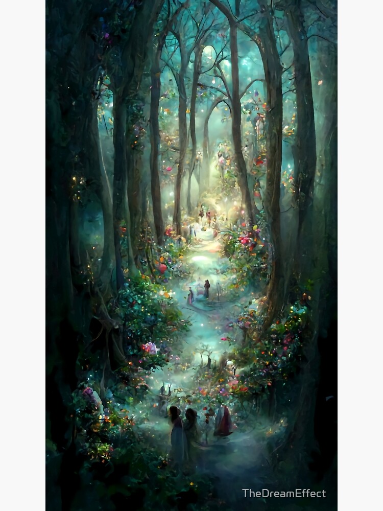 "Welcome to the Enchanted Forest" Poster for Sale by TheDreamEffect ...