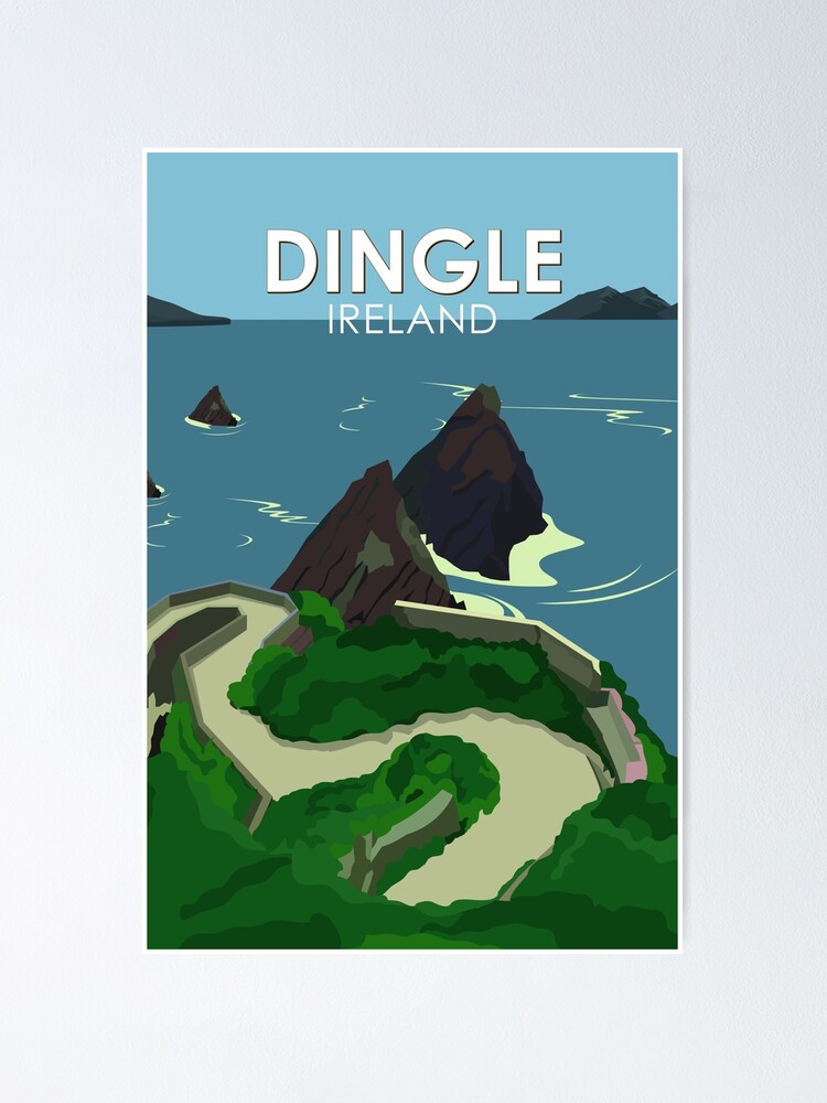 "Dingle Peninsula Ireland Travel Vintage" Poster for Sale by ...