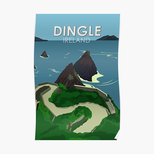 "Dingle Peninsula Ireland Travel Vintage" Poster for Sale by ...