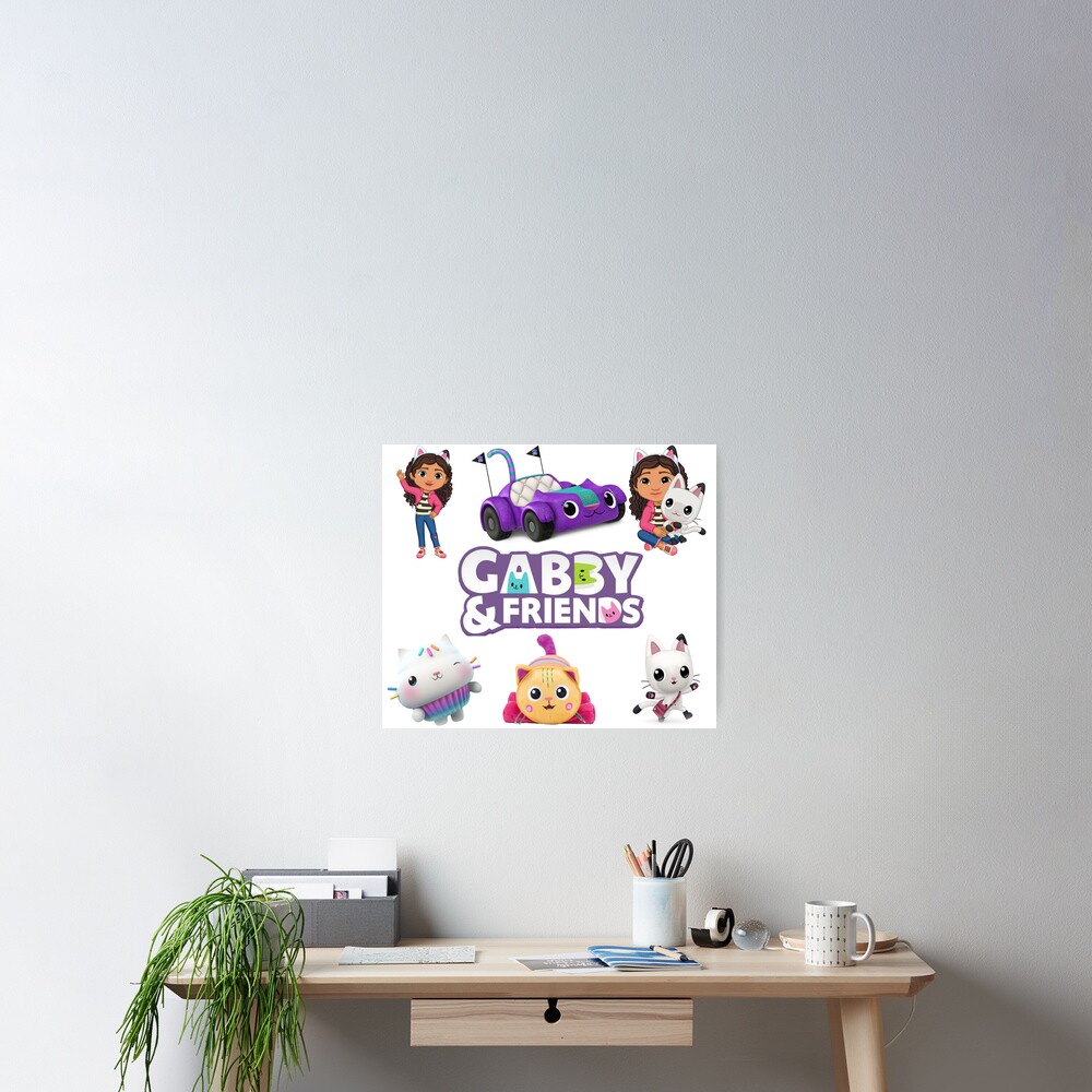 "Gabby's Dollhouse - Gabby's Dollhouse Friends" Poster for Sale by ...