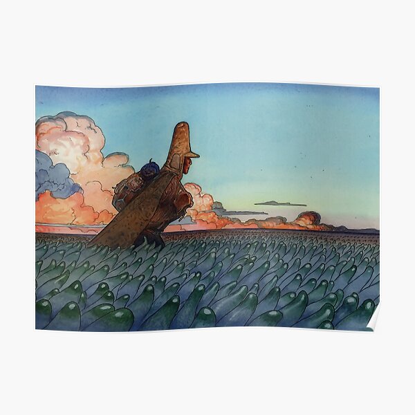 "moebius,arzach,hq,landscape,desert,field, alien, pilgrim, clouds ...